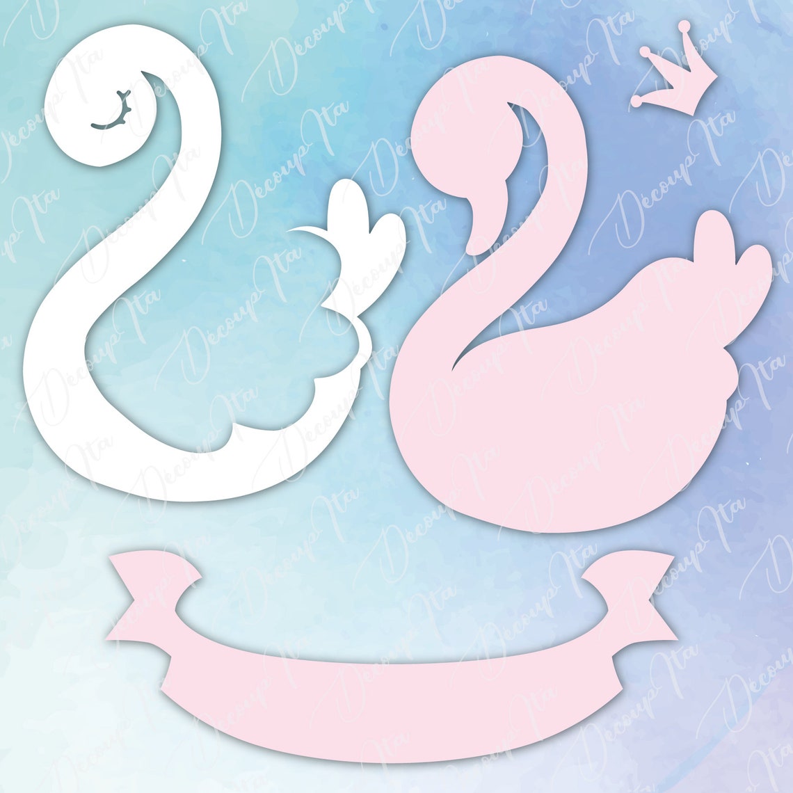 Swan SVG Cut, Swan SVG, Clipart Swan Cut File Silhouette, File per ...