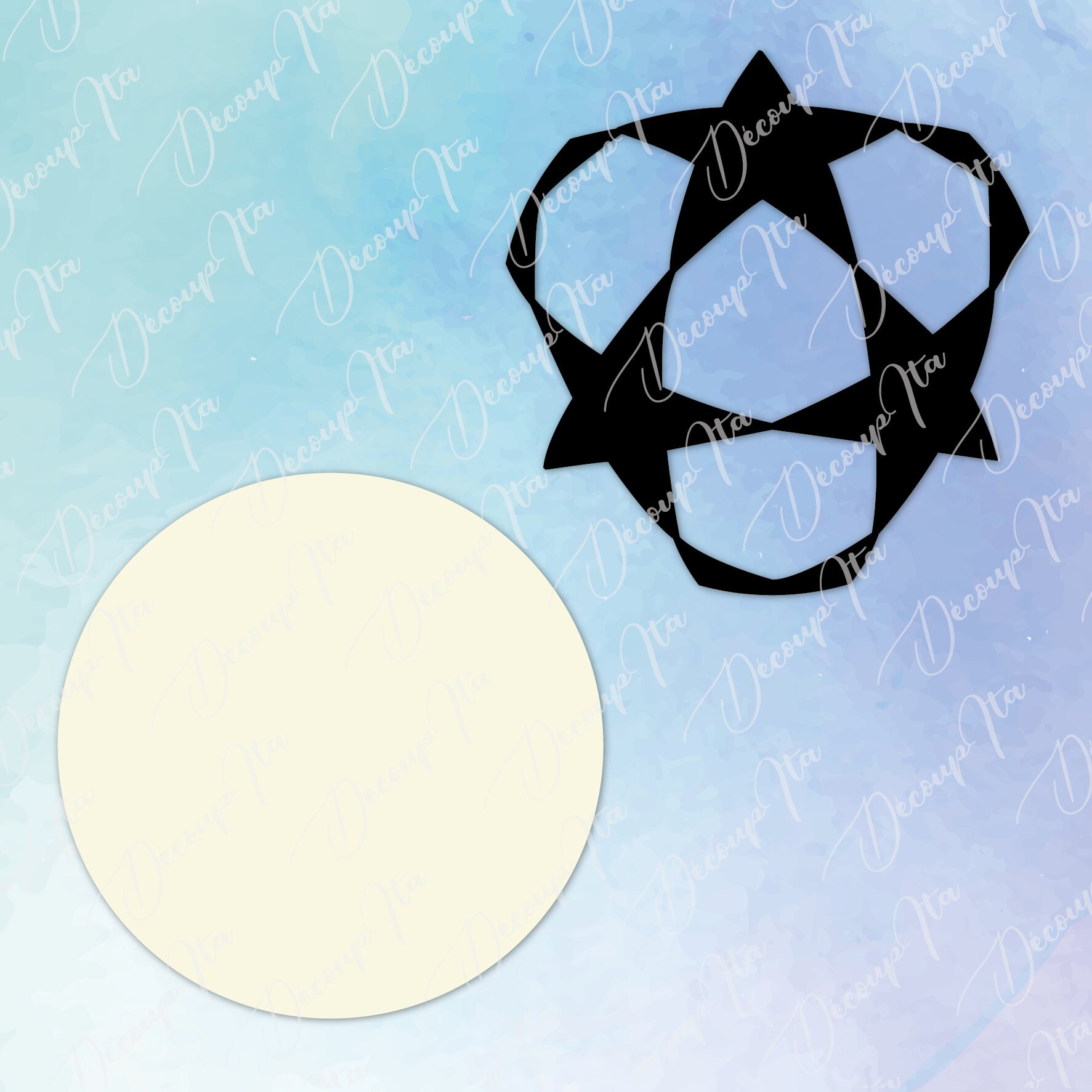 Soccer Ball SVG Cut Football Star Gol SVG Clipart Soccer - Etsy