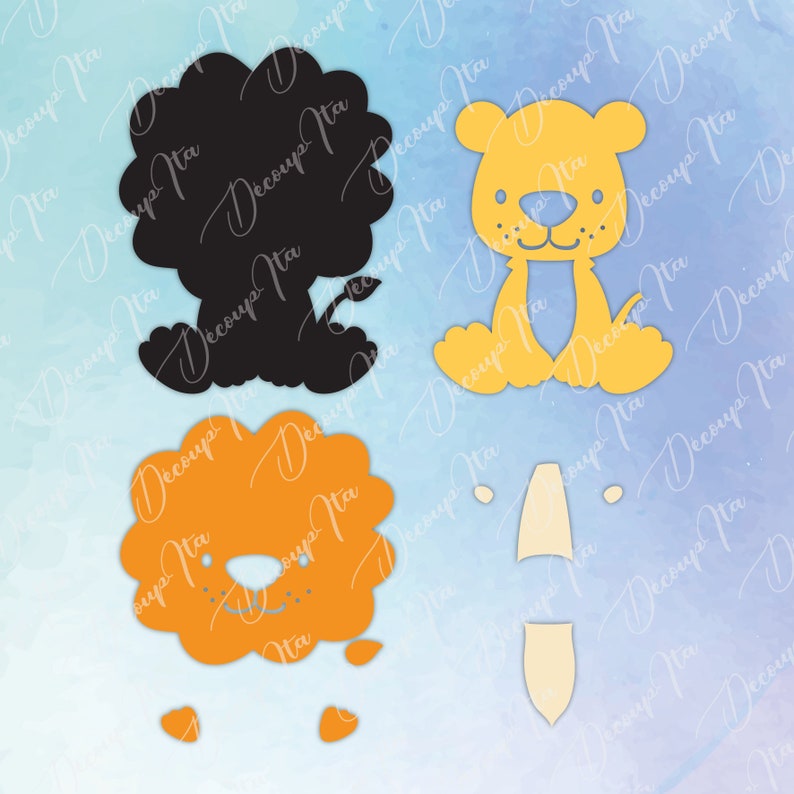 Lion SVG Cut, Lion SVG, Clipart Lion Cut File Silhouette, Cricut File ...