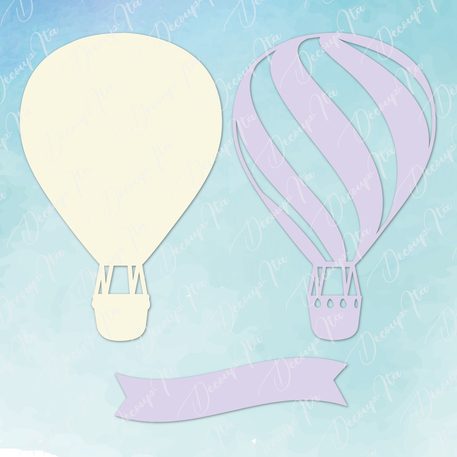 Hot Air Balloon SVG Cut File Hot Air Balloon Clipart Cut - Etsy