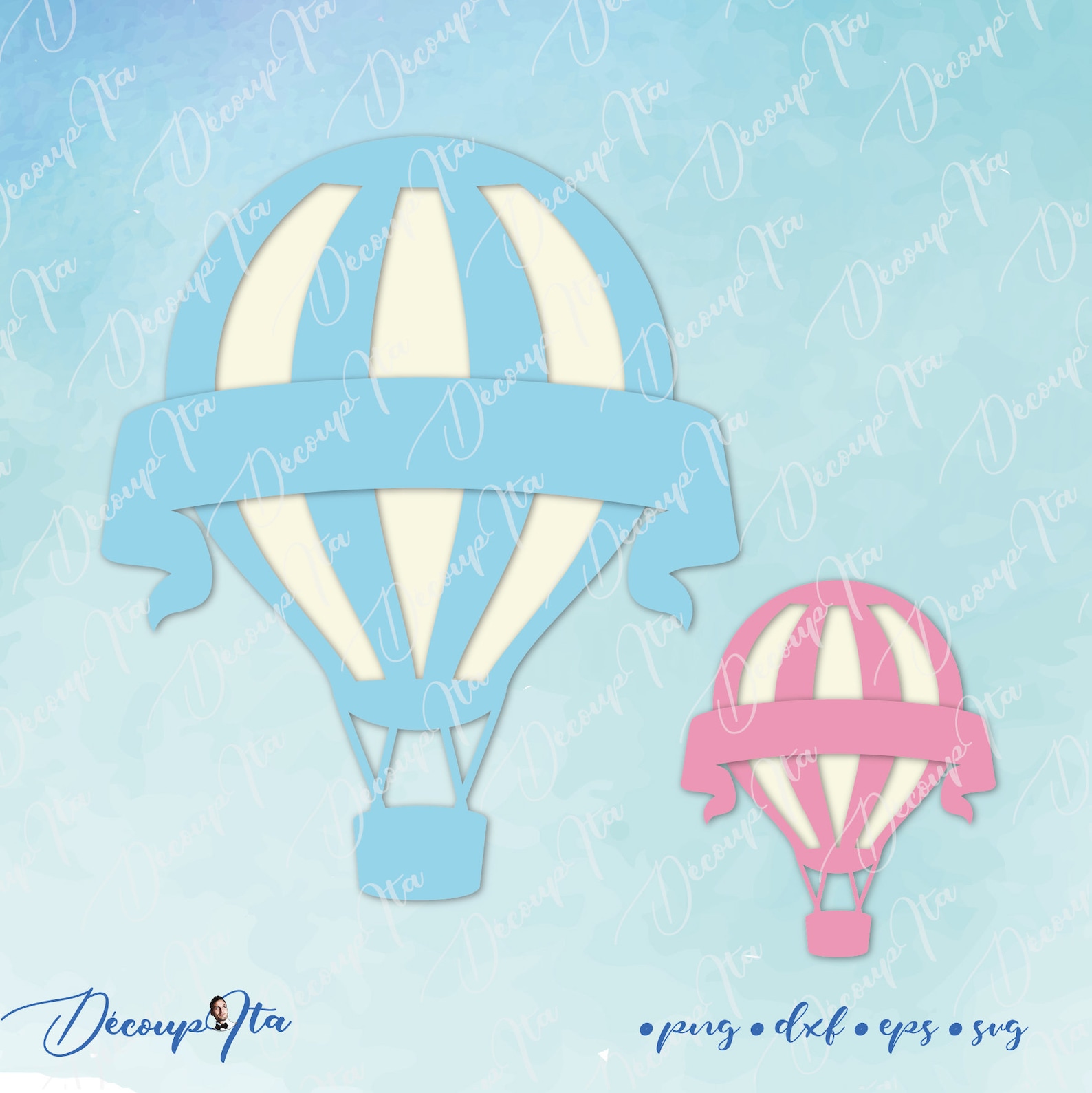 Hot Air Balloon SVG Cut File Hot Air Balloon Clipart Cut | Etsy