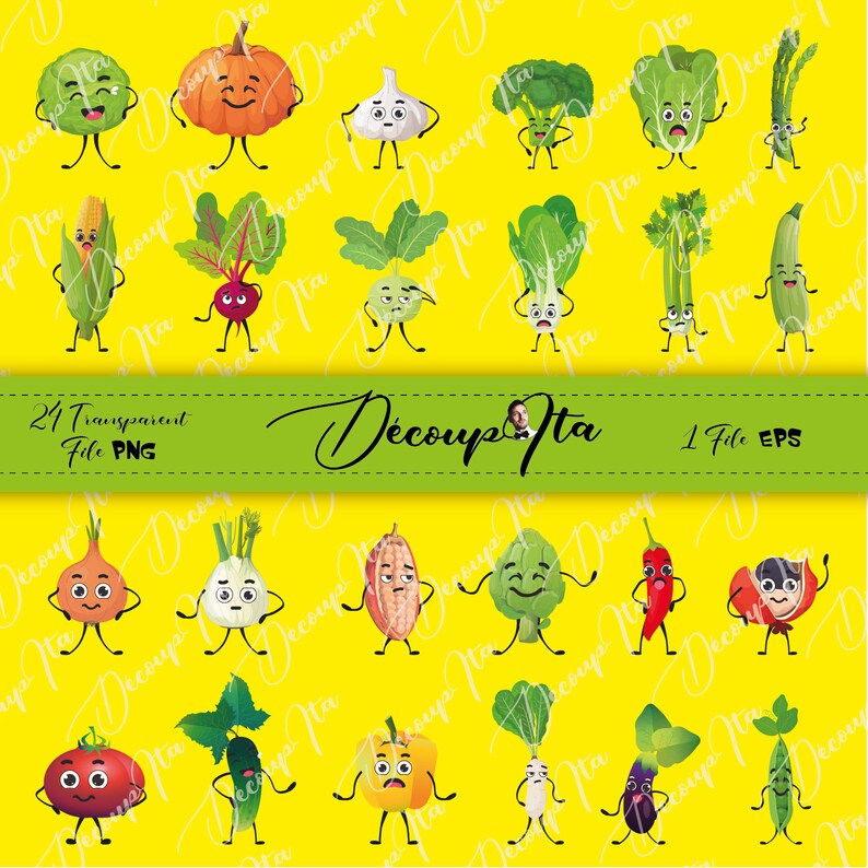 Set Cute Vegetable Characters Cartoon Mascot Personages Healthy Food ...