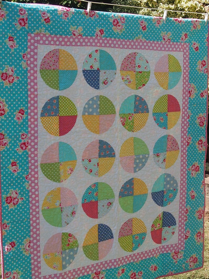 Spots-on-spots Quilt PDF Sewing Pattern - Etsy