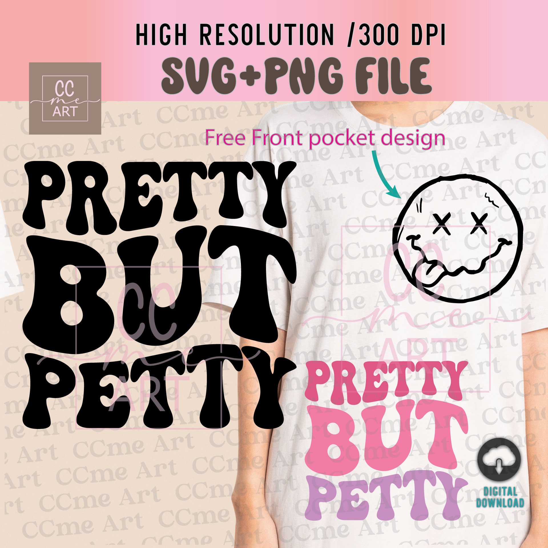 Pretty but Petty Png Svg, Petty Svg, Motivational Svg, Mom Svg, Women ...