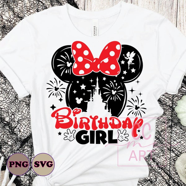 Minnie Mouse Birthday Girl Png Svg Etsy