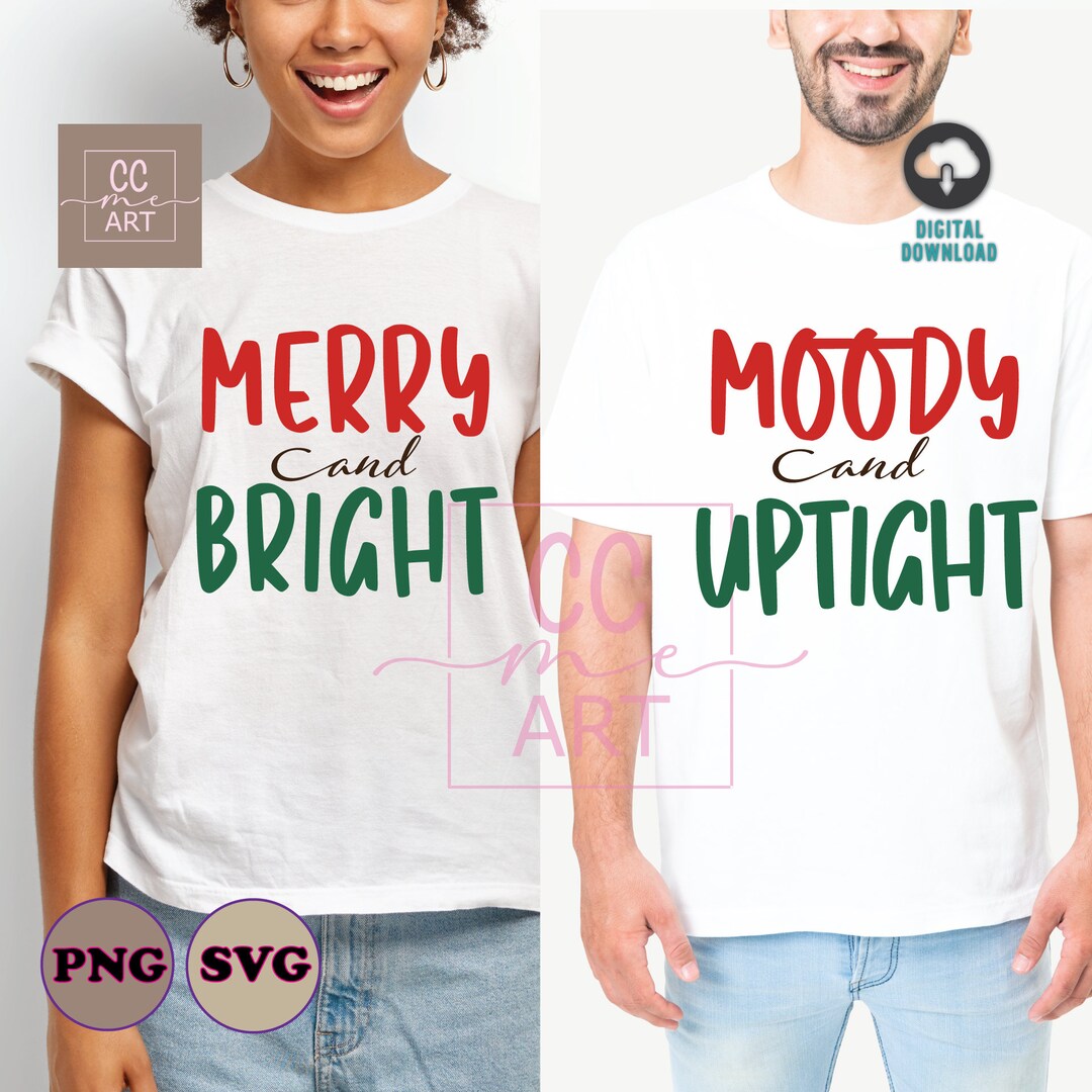 Christmas Couple Shirts SVG, PNG, Matching Christmas Svg, Cut File ...
