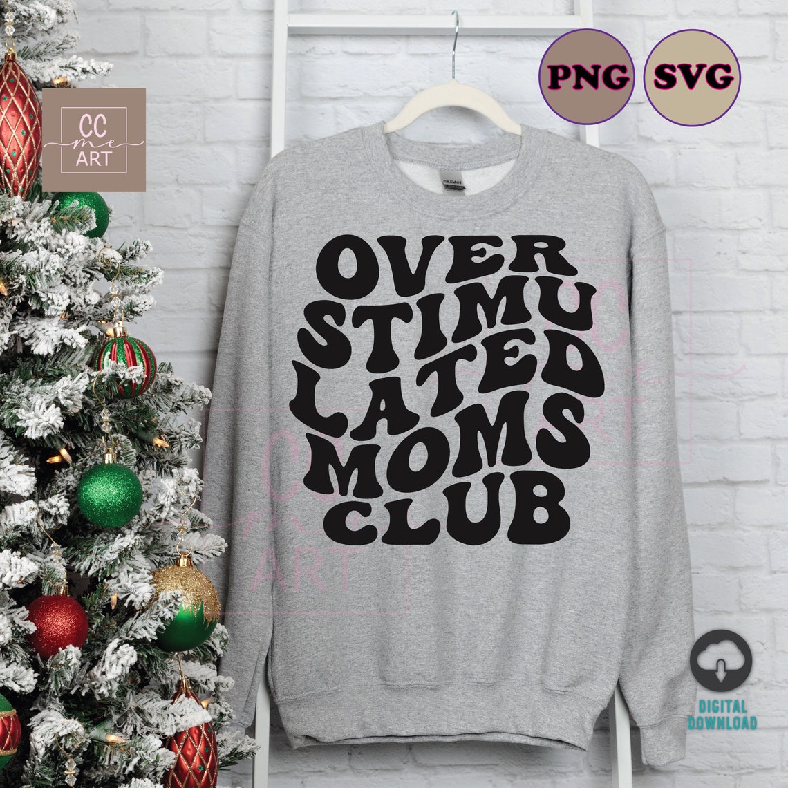 Overstimulated Moms Club SVG, Overstimulated Svg, Overstimulated Mom ...