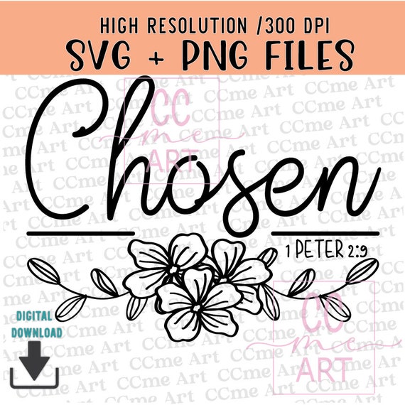 Chosen Svg Christian SVG Bundle Bible Verse SVG Bundle - Etsy