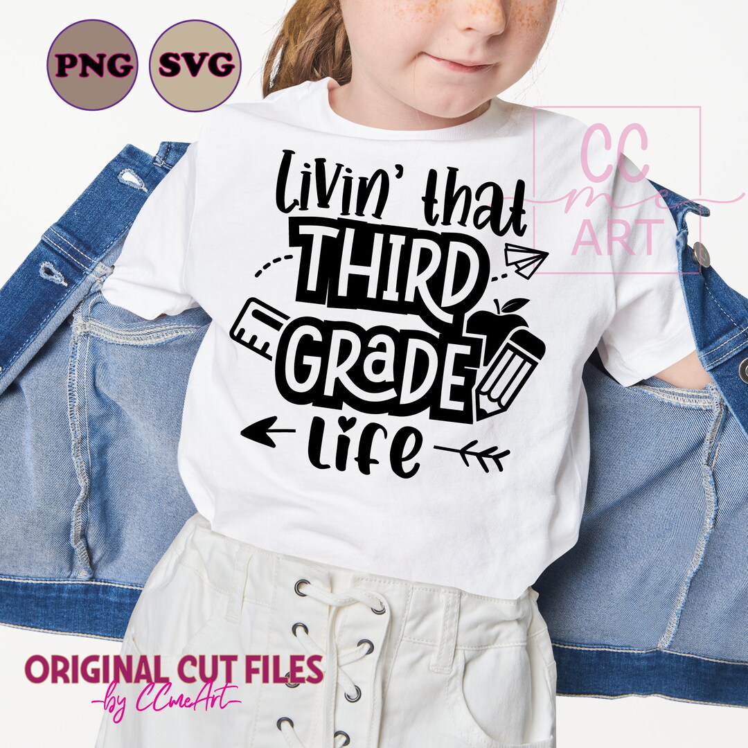 3rd Grade Svg, Third Grade Design, Teacher Svg, Back to School Svg ...