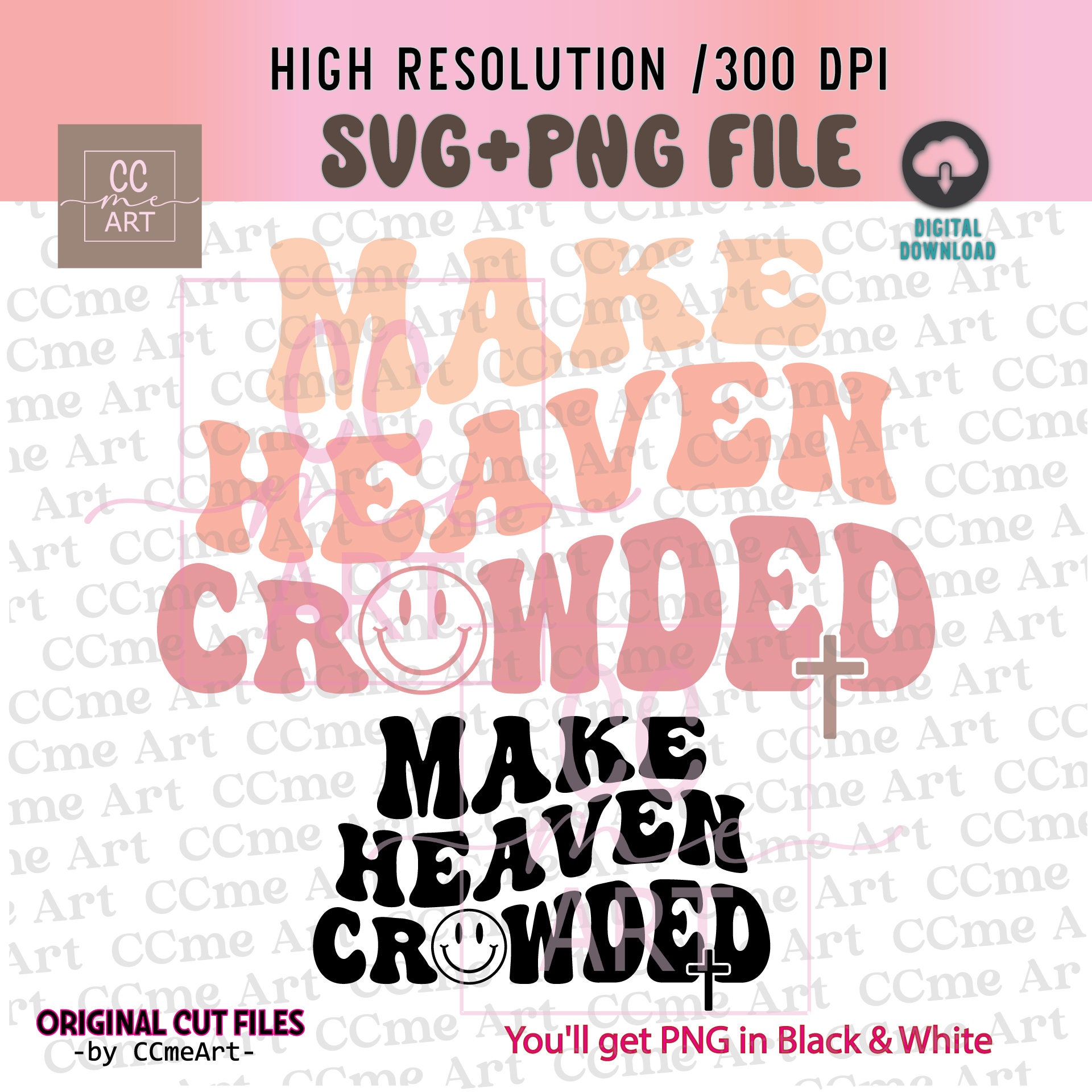 Make Heaven Crowded SVG Bible Verse Svg Png Christian Svg - Etsy