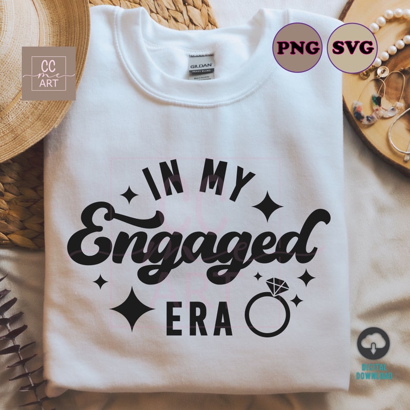Engaged Svg - Etsy