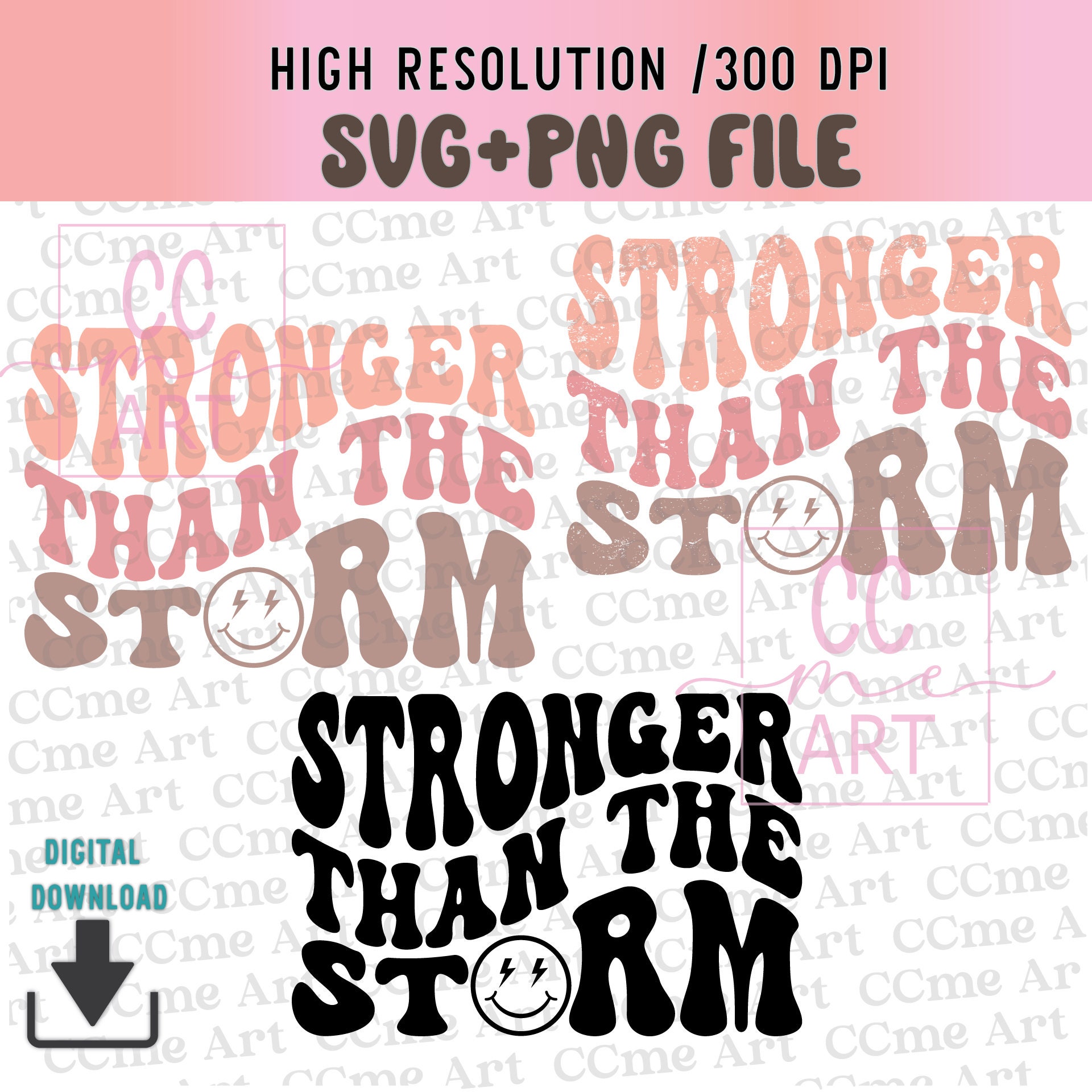 Stronger Than the Storm Svg Inspirational Svg Motivational - Etsy