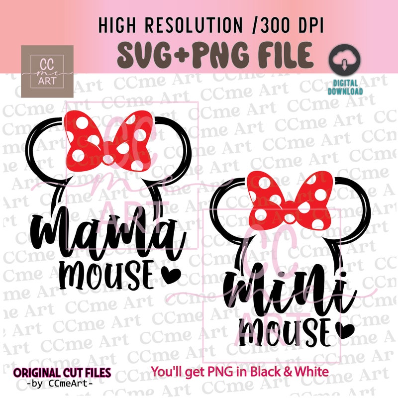 Mama Mouse Svg - Etsy