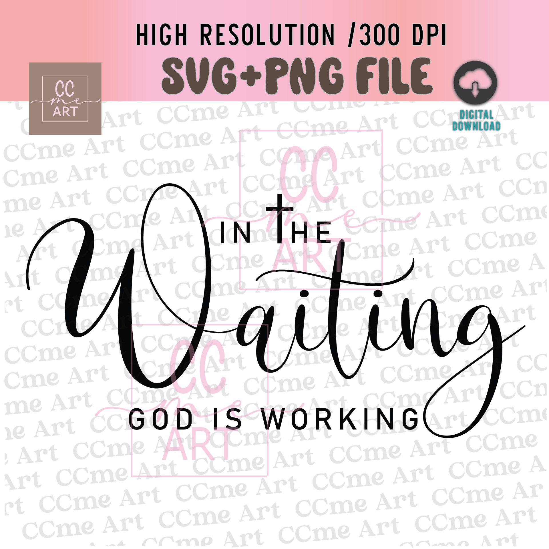 In the Waiting, God is Working SVG, Christian Svg, Religious Svg ...