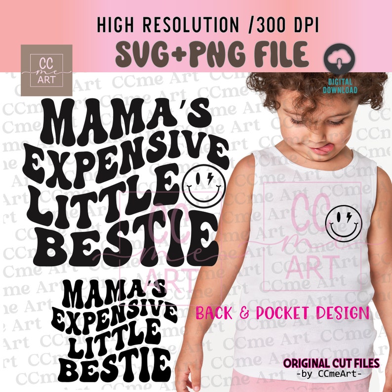 Mama's Expensive Little Bestie SVG Png Mamas Little - Etsy