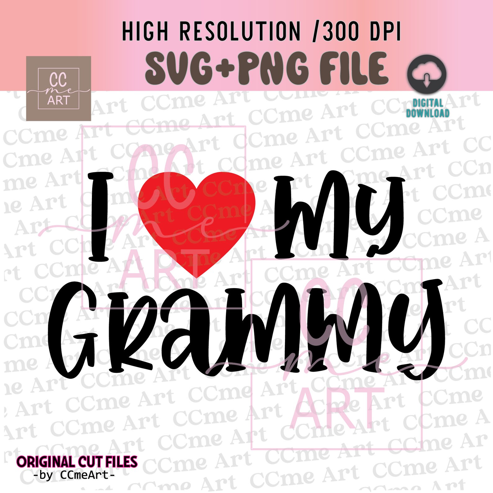 Minimalist SVG, Grammy Svg for Cricut, Grandma, Grammy Svg, I Love My ...