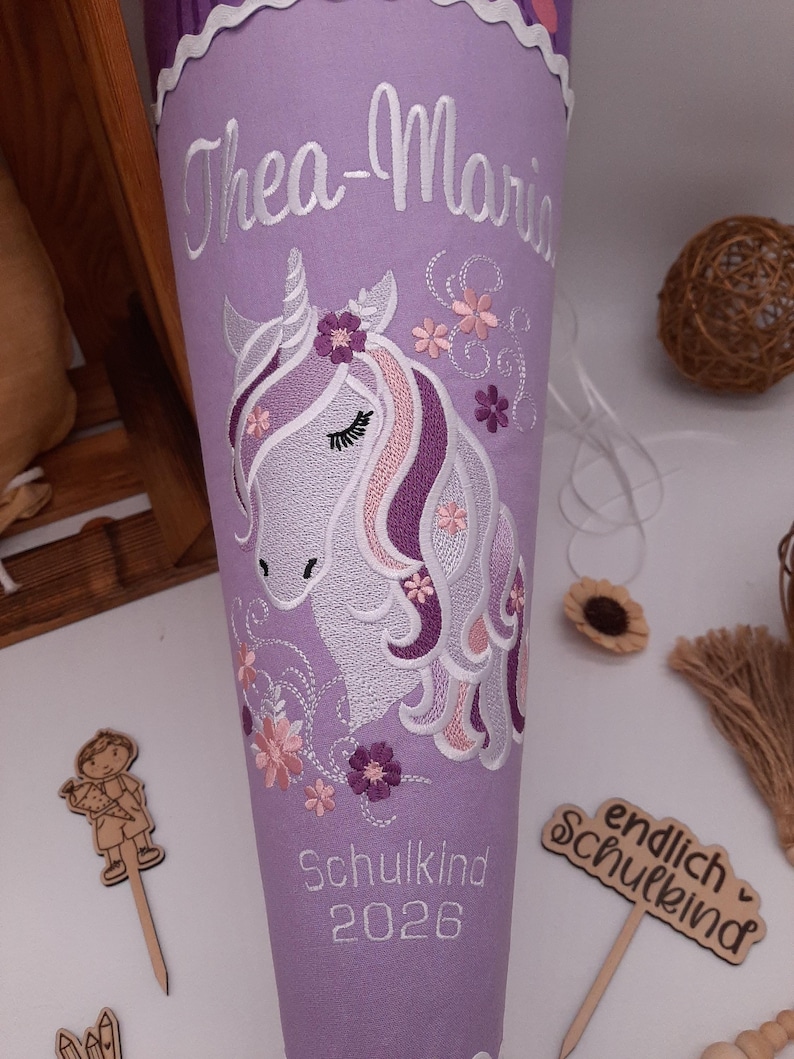 Schultüte Einhorn, passend zum Ergobag Ponybäradies, Schultüte aus ...