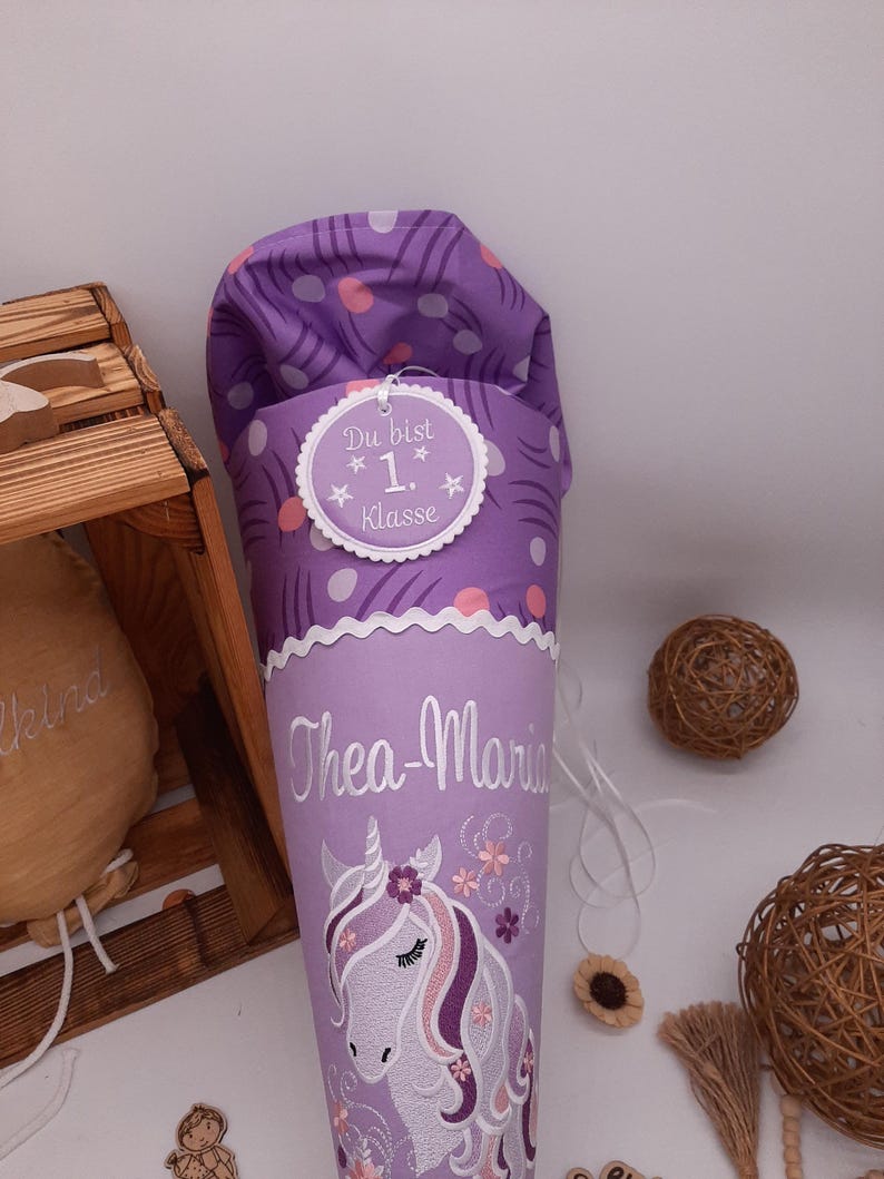 Schultüte Einhorn, passend zum Ergobag Ponybäradies, Schultüte aus ...