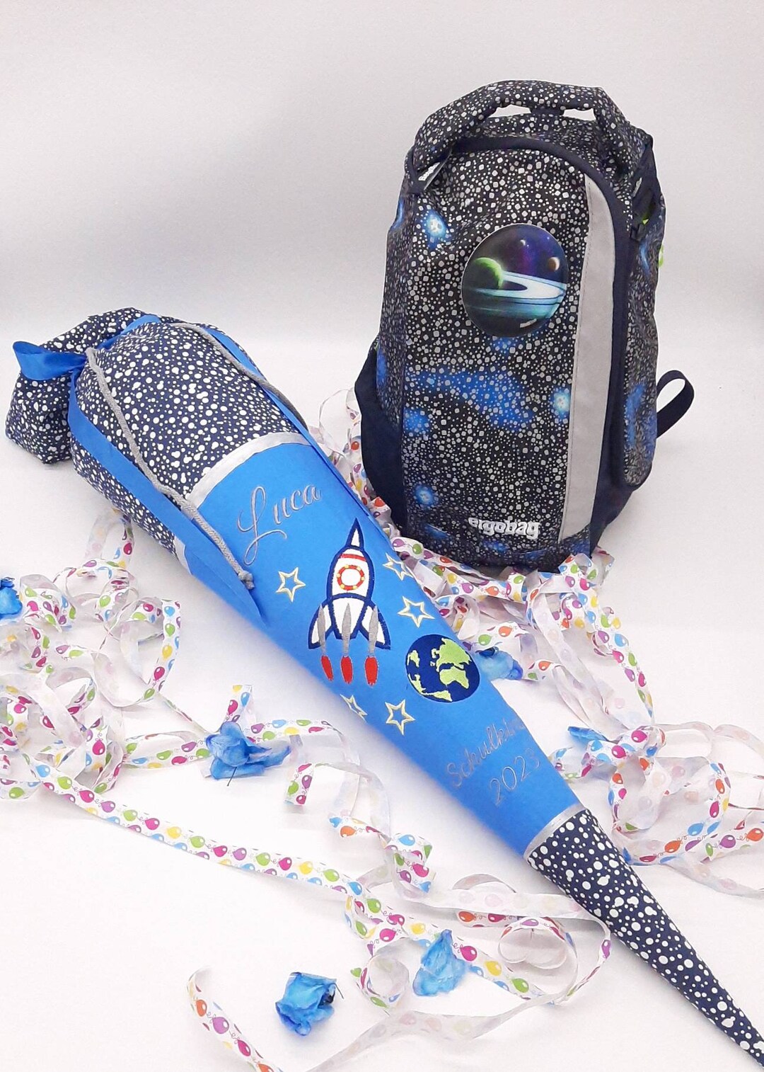 School Cone for the Ergobag Bear Hitchhiker's Guide to the Galaxy, School Cone Made of Fabric ...