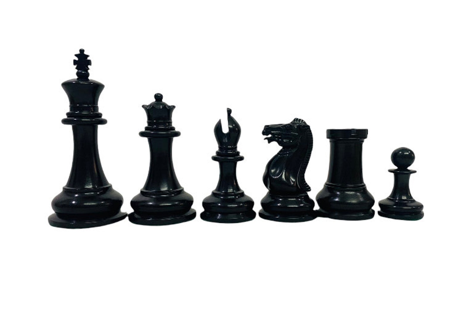 Reproduced 1849 Original Staunton Chess Pieces in Ebony Wood - Etsy