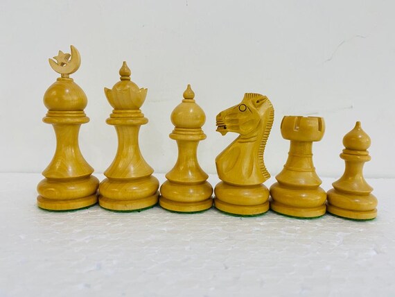 Islamic Series Wooden Chess Pieces in Rosewood 3.75 | Etsy