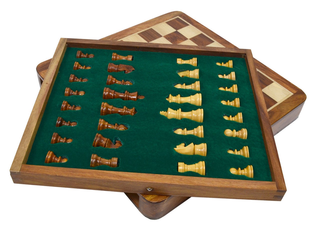 16x16 Magnetic Drawer Chess Set Large Size - Etsy