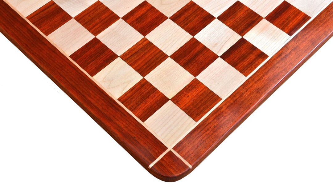 Wooden Chess Board Redwood Crossline 23"(60mm) - Etsy