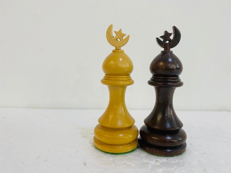 Islamic Series Wooden Chess Pieces in Rosewood 3.75 - Etsy
