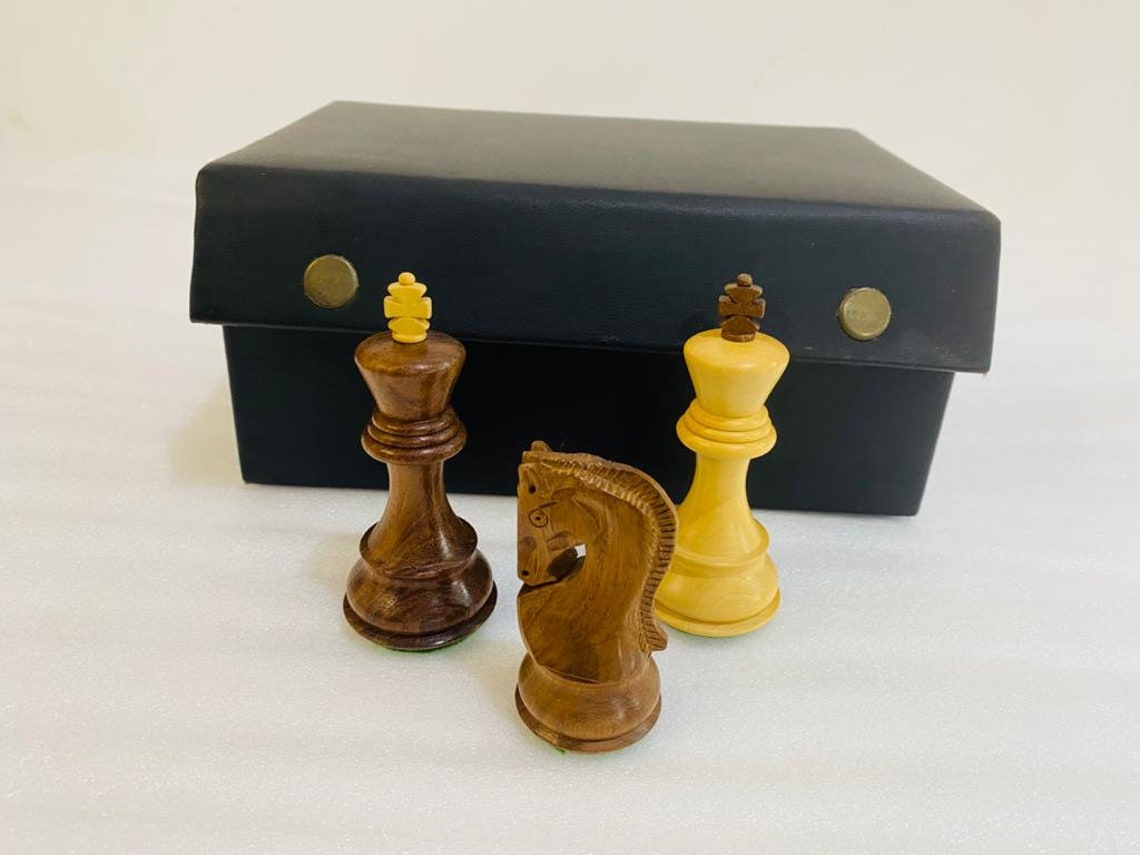 Leatherete Storage Box for Chess Pieces With Two Compartments | Etsy
