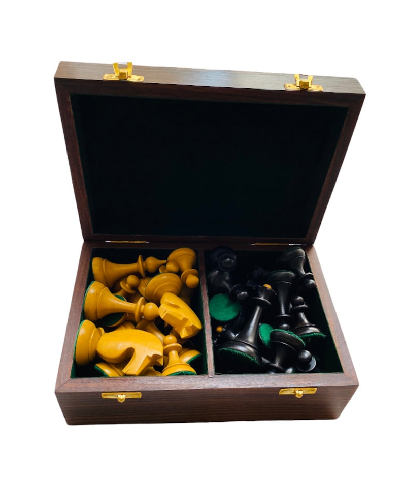 Sheesham Wood Chess Pieces Storage Box 10x7x4 - Etsy