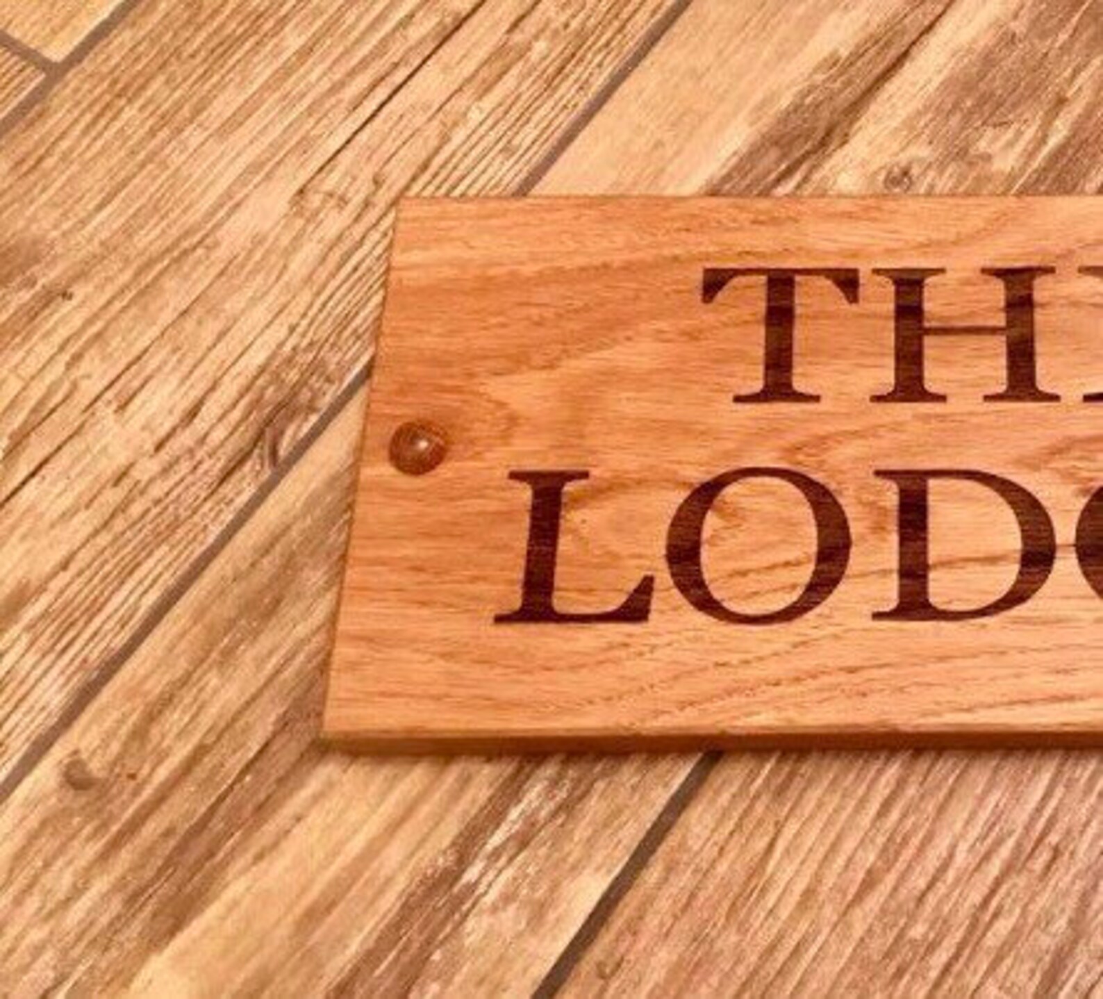 Custom Solid Wooden Oak House Name Sign | Etsy UK