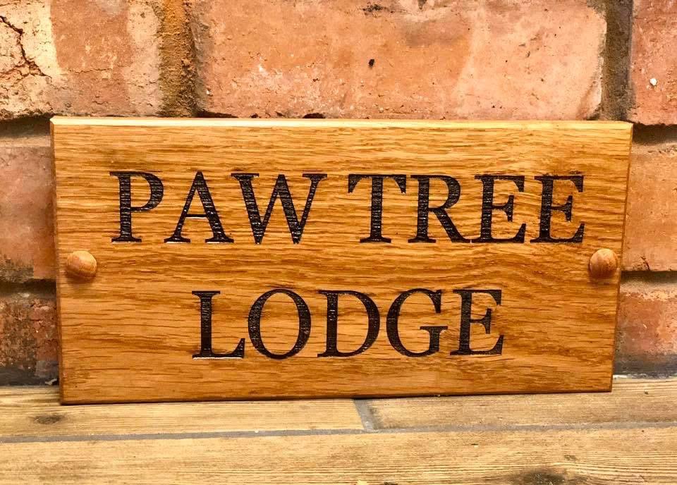 Custom Solid Wooden Oak House Name Sign - Etsy UK