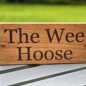 Custom Solid Wooden Oak House Name Sign - Etsy UK