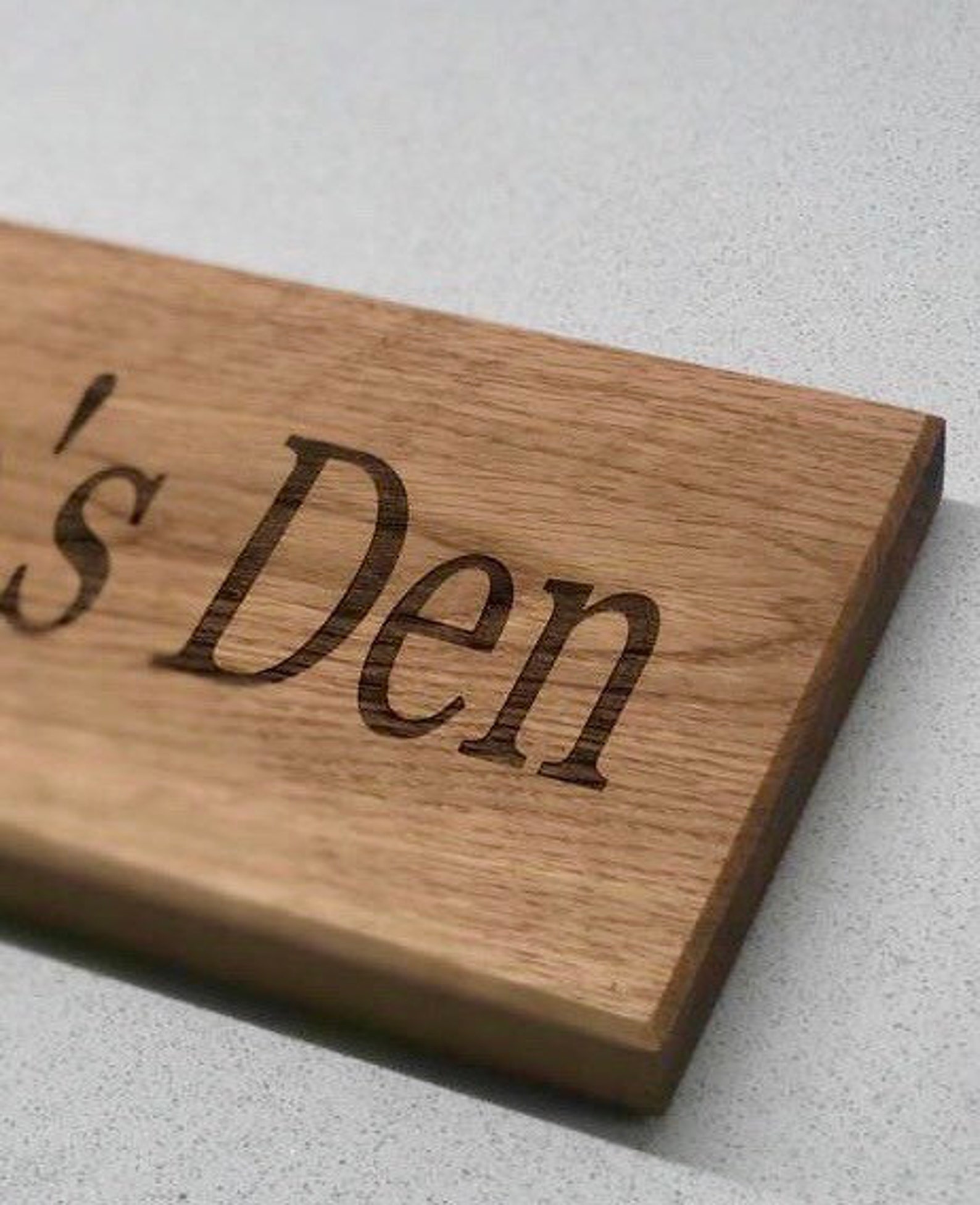 Custom Solid Wooden Oak House Name Sign | Etsy UK