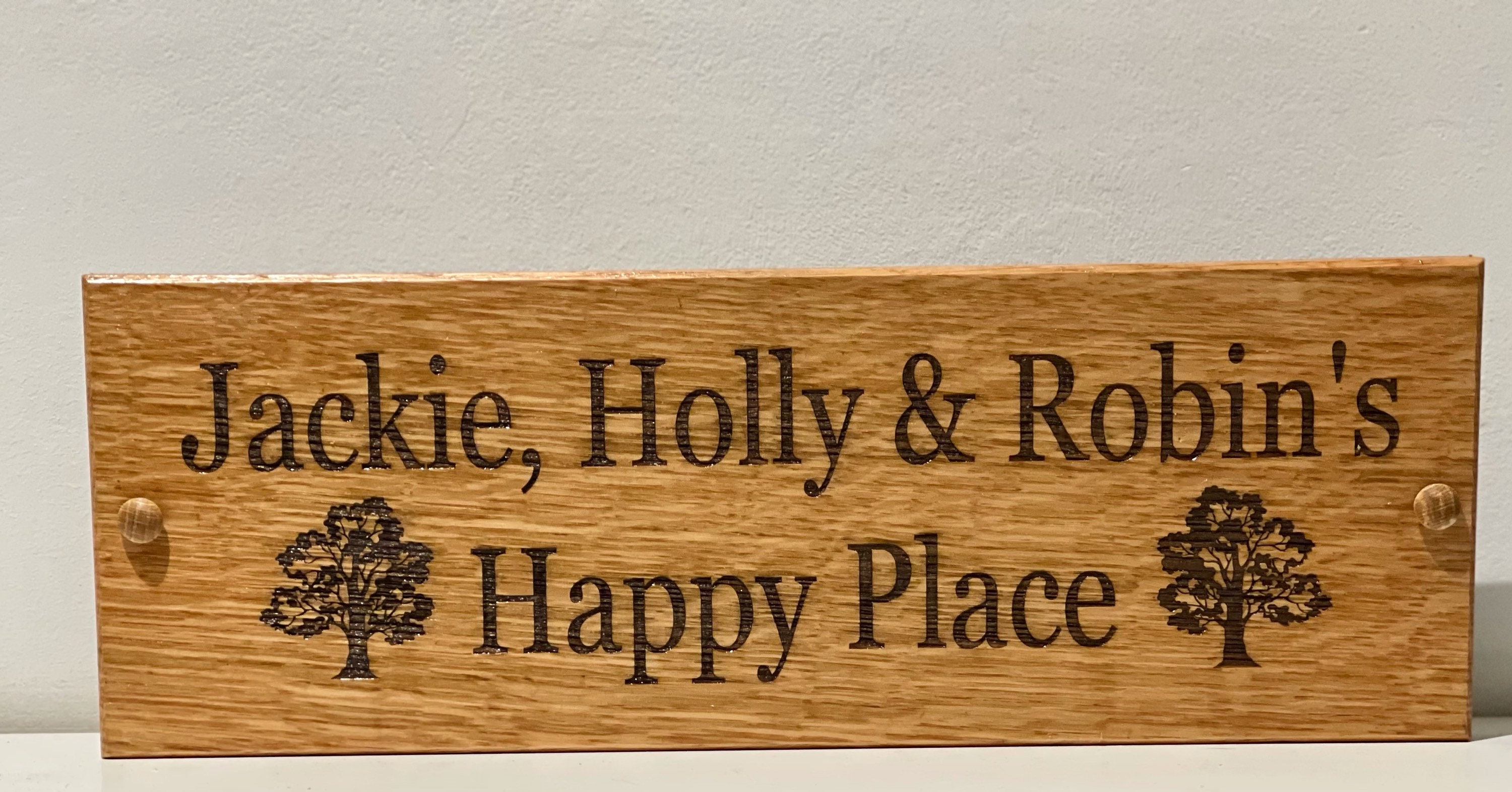 Custom Solid Wooden Oak House Name Sign | Etsy UK