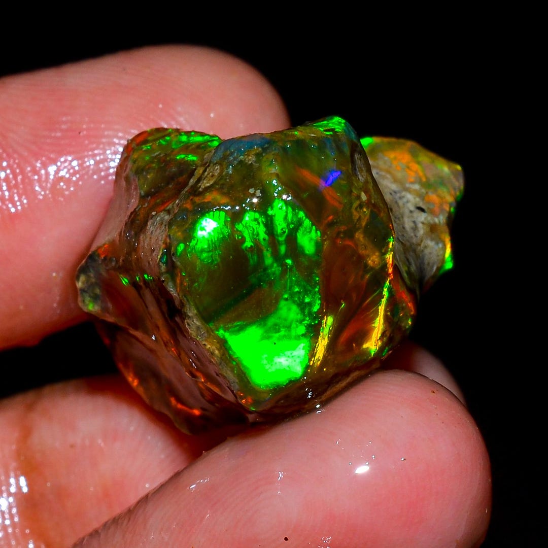 Opal Rough, Ethiopian Opal Raw, Multi Fire Opal Raw, Loose Gemstone ...