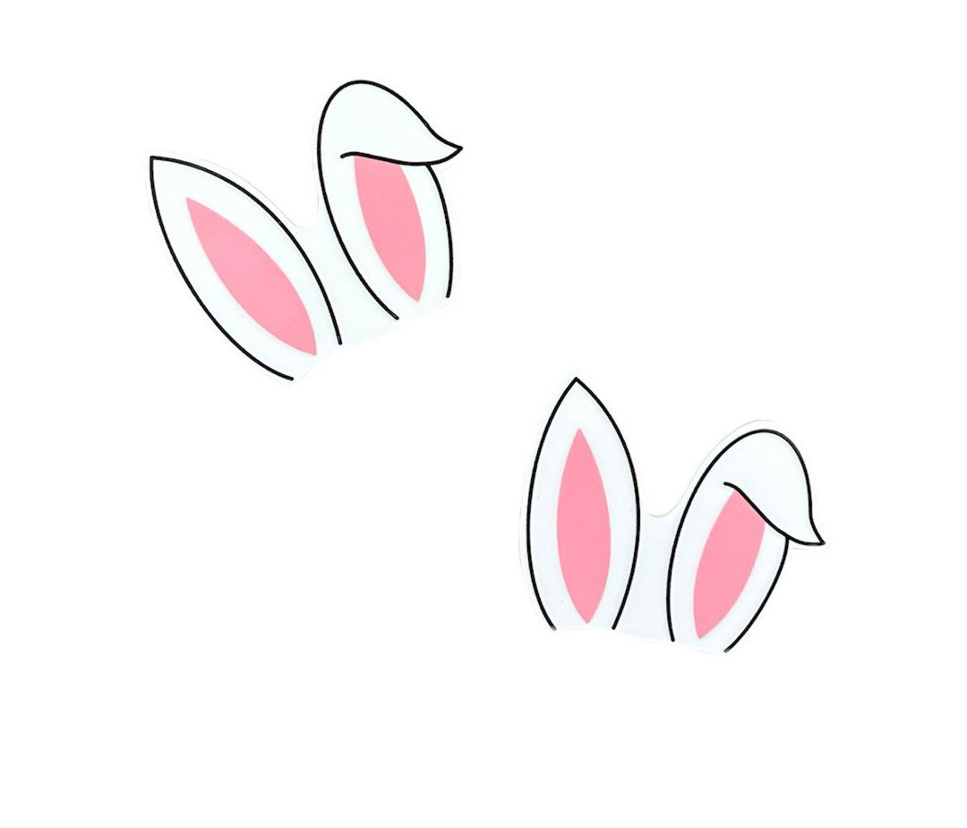 Lg. Happy Bunny Ears Resin, Easter Bunny Ears, Resin, Craft Supplies ...