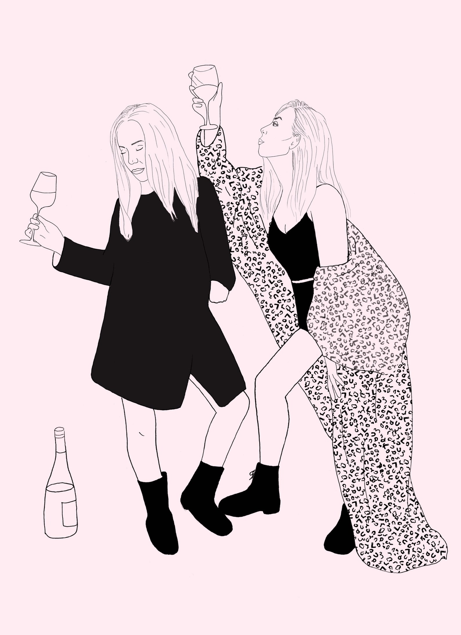 Custom Pair Digital Line Drawing Portrait - Etsy