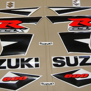 Suzuki GSX-R 600 2004 Full Replacement Decals Kit Stickers Reproduction ...