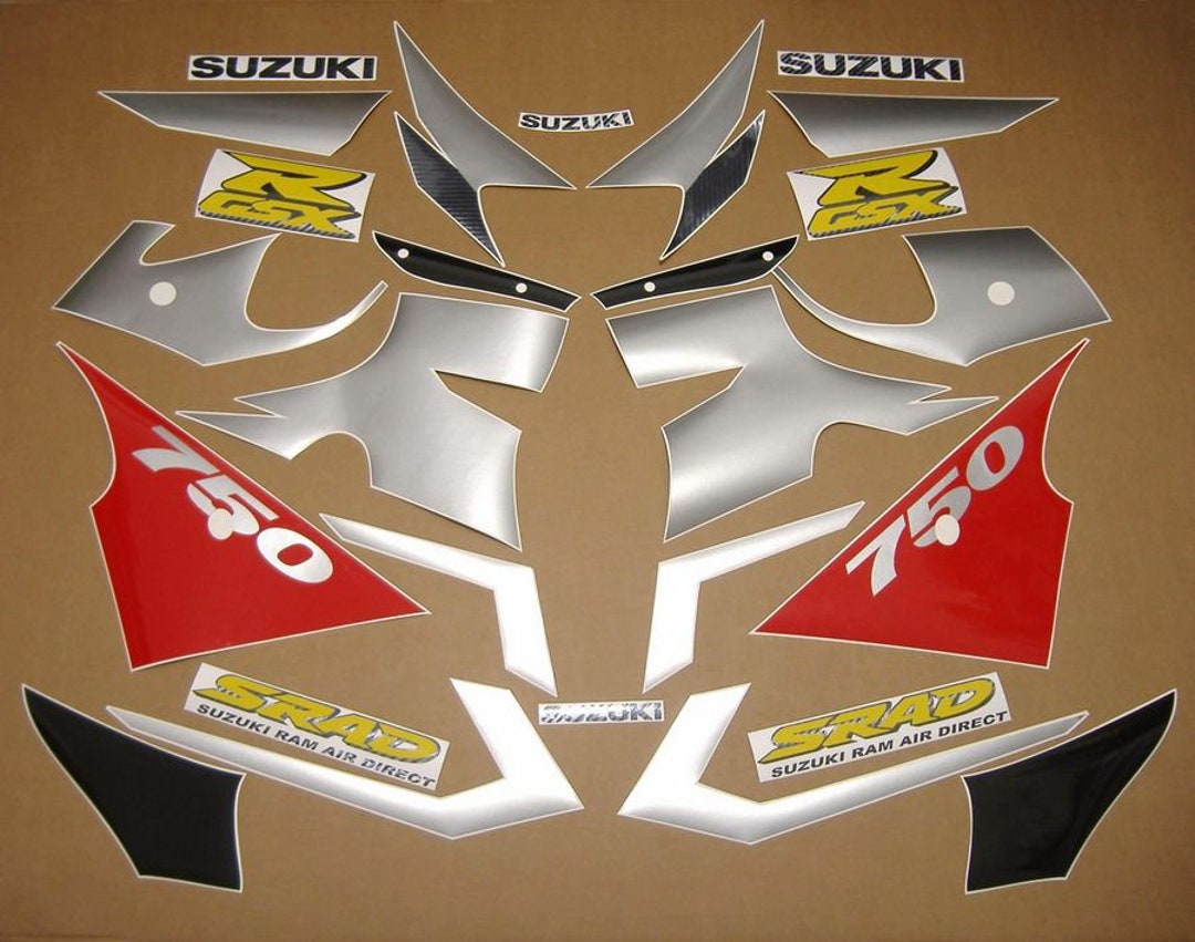 Suzuki GSX-R 750 SRAD 1997 Full Replacement Decals Stickers ...