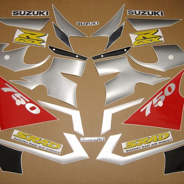 Gsx R 750 Stickers - Etsy