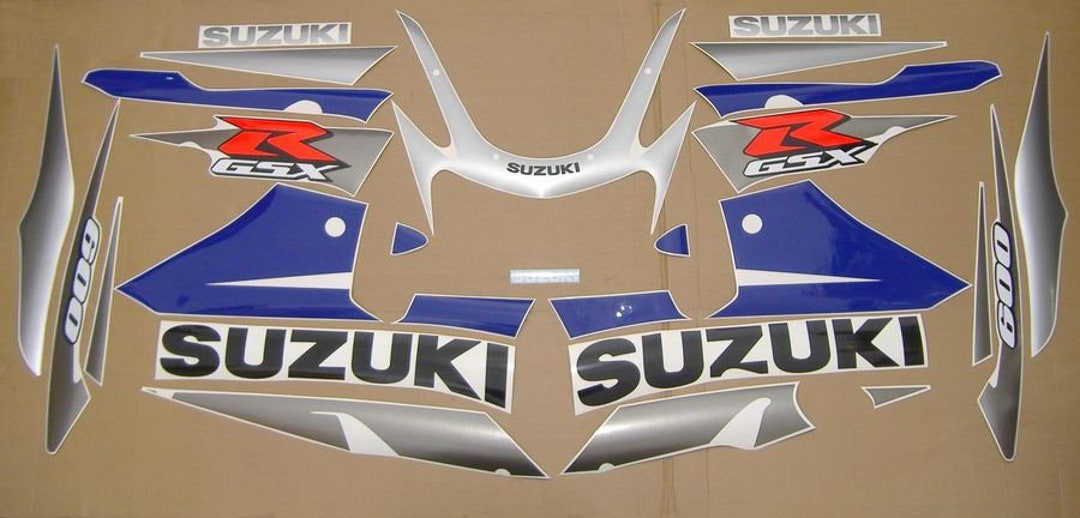 Suzuki GSXR 600 2002 K2 Complete Replacement Decals Kit Full Replica ...