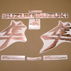 Suzuki Hayabusa New Logo 2021 Black Custom Aftermarket Decals Stickers ...
