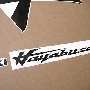 Suzuki Hayabusa 2021 - Onwards Custom Gloss Black Color Decals Set ...