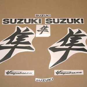 Suzuki Hayabusa New Logo 2021 Black Custom Aftermarket Decals Stickers ...