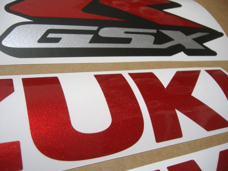 Suzuki GSX-R 600 /750 /1000 Metallic Cherry Red Custom Replacement ...