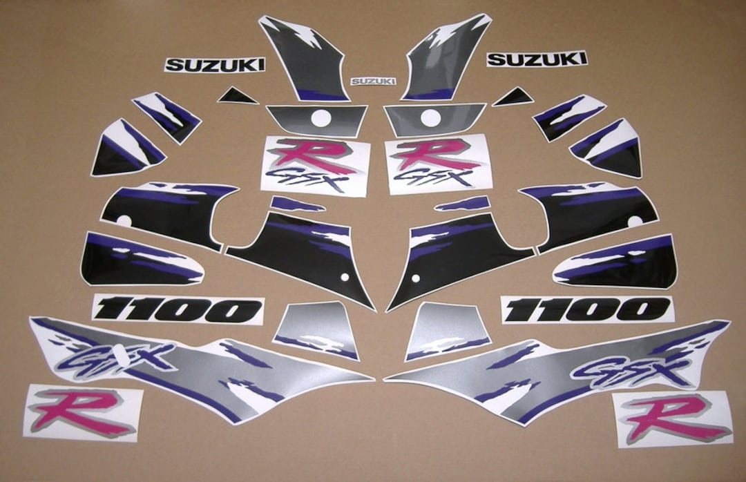 Suzuki GSXR 1100 W 1993 Complete Replacement Decals Replica Stickers ...