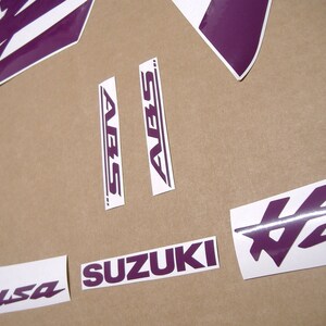 Suzuki Hayabusa 2021 - Onwards Custom Purple Color Decals Set Stickers ...