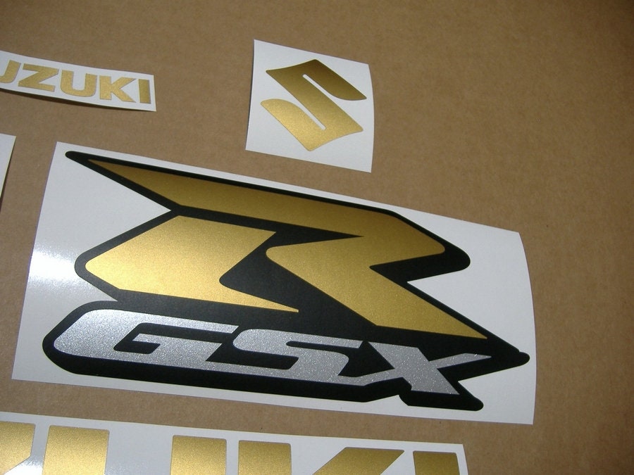 Suzuki GSX-R 600 / 750 / 1000 Matte (satin) Gold Color Custom Decals ...