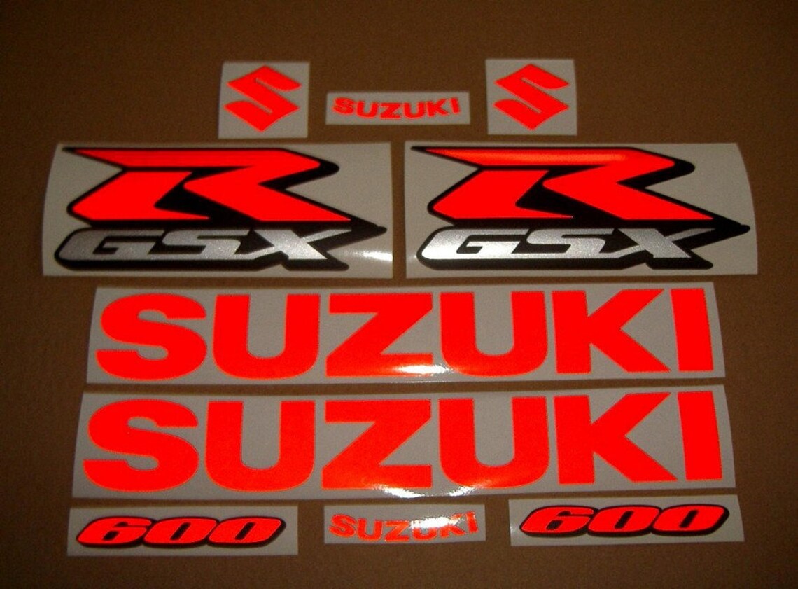 Suzuki GSX-R 600 / 750 / 1000 Reflective Red Customized Replacement ...